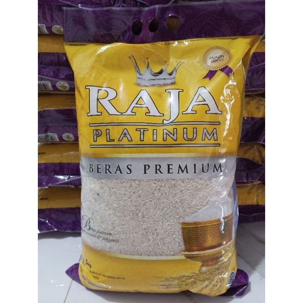 Jual Beras Raja platinum 5kg | Shopee Indonesia