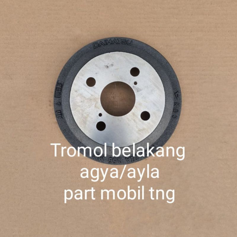 Jual Brake Drum Tromol Belakang Toyota Agya Ayla Original | Shopee ...