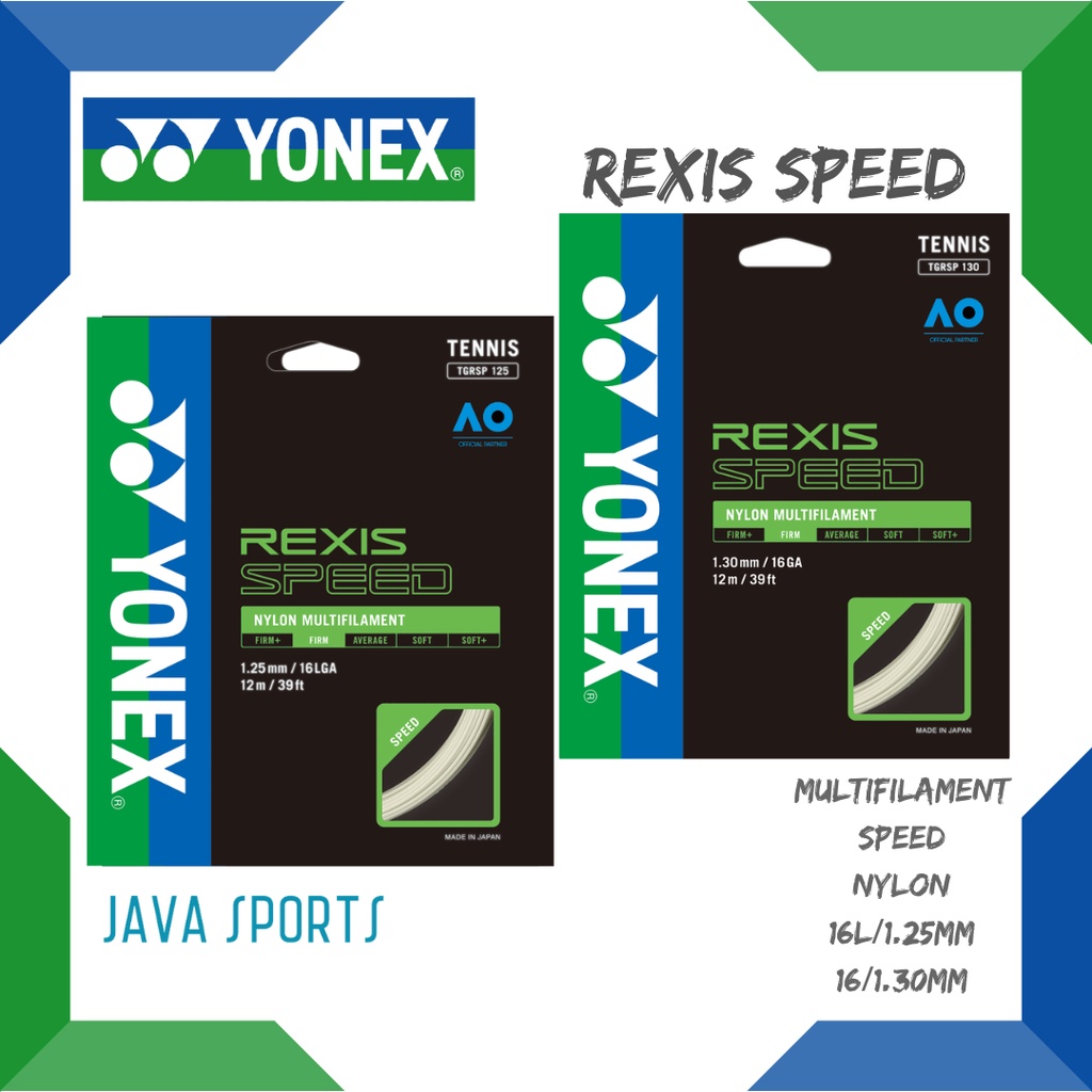 Jual Senar Raket Tenis Yonex REXIS SPEED | Multifilament | Power ...