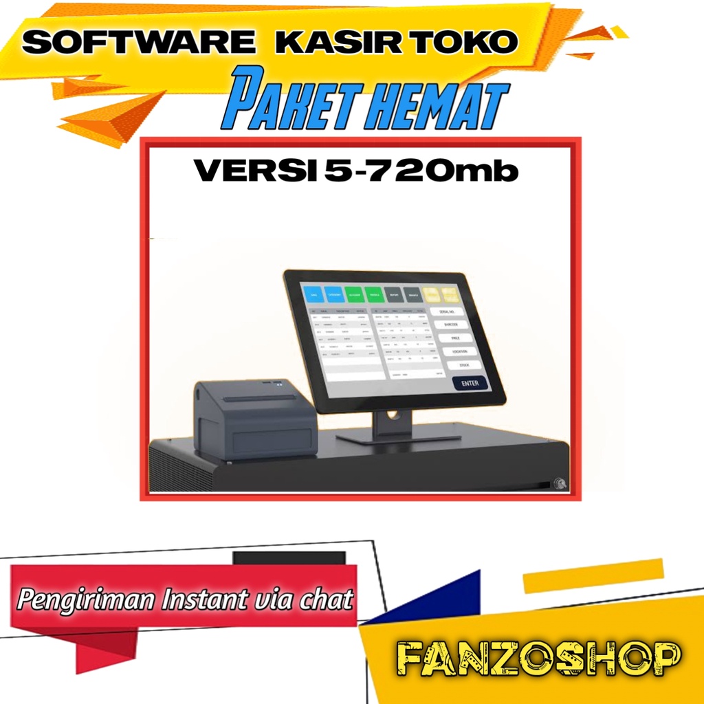 Jual SOFTWARE KASIR TOKO VERSI 5-720 mb by FANZO SHOP | Shopee Indonesia