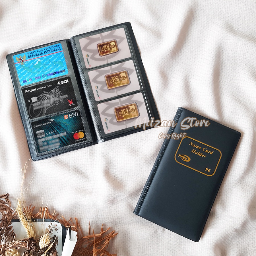Jual Album Kartu Nama 128 Slot / Album Logam Mulia / Dompet Kartu ...