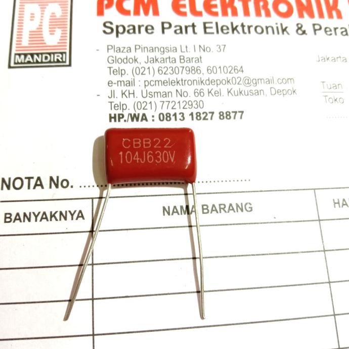 Jual Milar 104J630V 104J 630V 104 630 100nf pcmelektrob9090 Juara ...