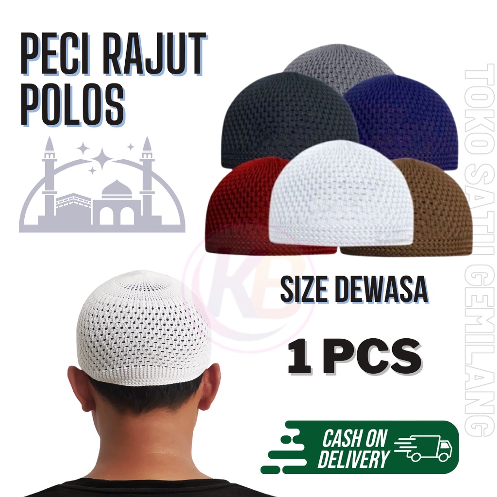 Jual Peci Rajut / Peci Haji / Peci Nanas / Peci Murah / Peci Pria ...