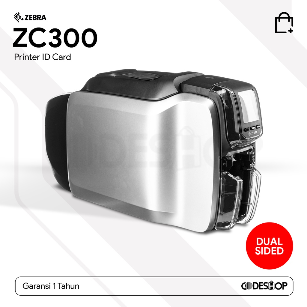 Jual Printer ID Card Zebra ZC300 Dual Side Cetak Kartu PVC Dua Sisi | Shopee Indonesia
