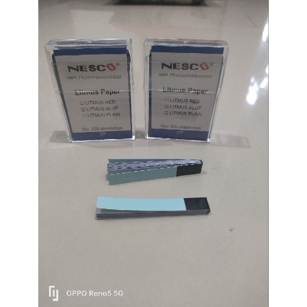 Jual kertas lakmus - paper litmus - litmus paper nesco merah / biru ...