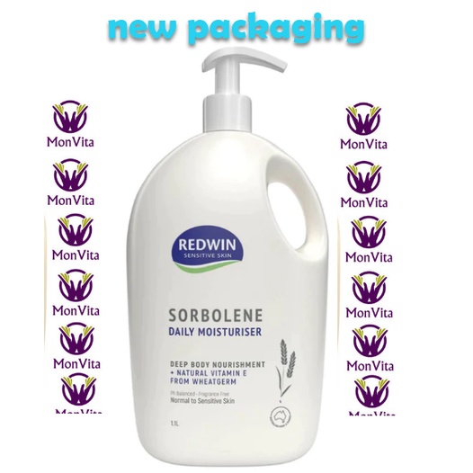 Jual Redwin Sorbolene Daily Moisturiser 1.1 LITER / 500 ml | Shopee ...