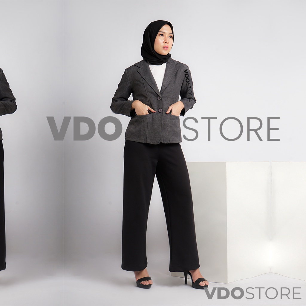 Jual BLAZER WANITA PREMIUM - M L XL 2L 3L 4L 5L 6L - ATASAN KERJA JAS KANTOR JUMBO BIG SIZE ...