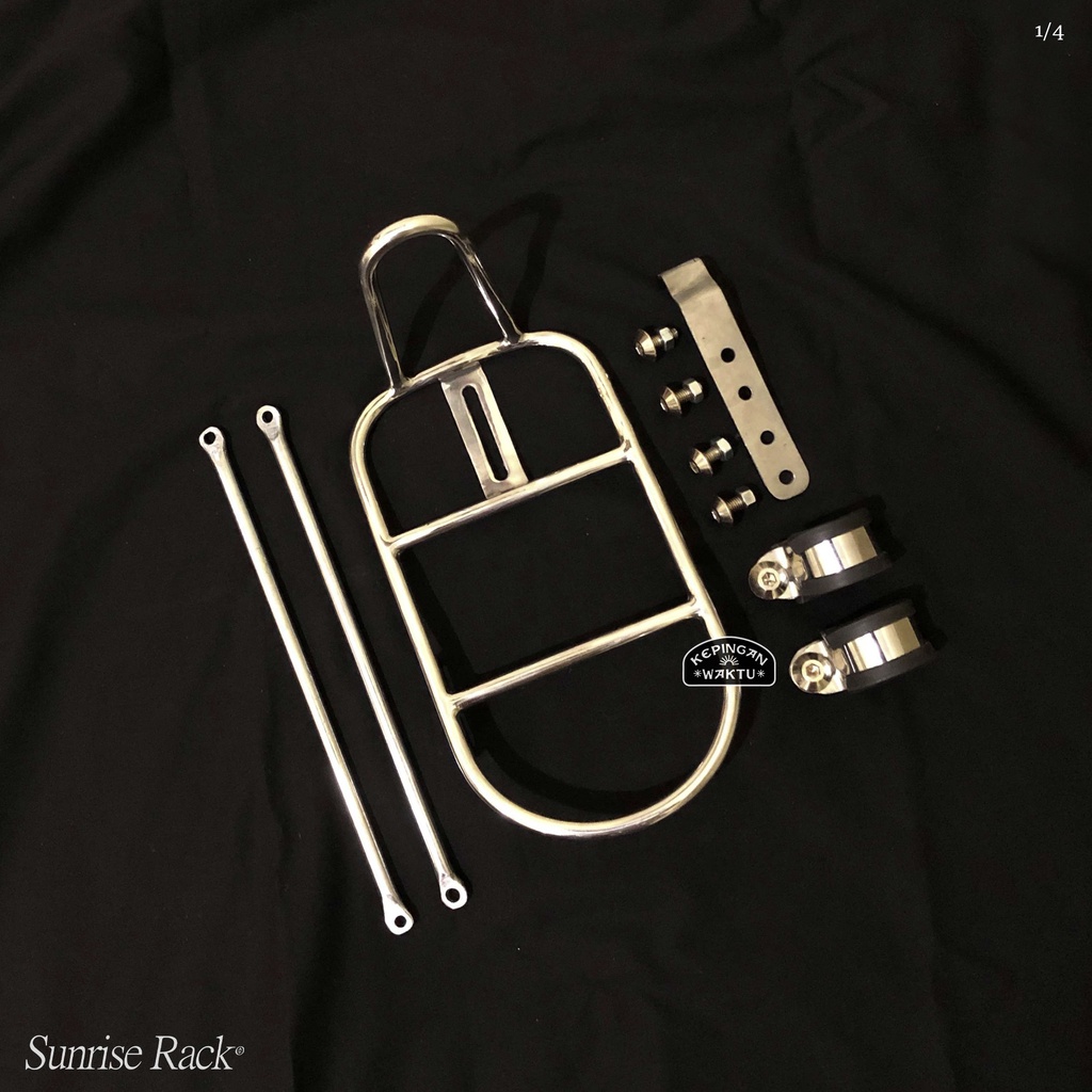 Jual Rak Depan Sepeda Stainless Chrome Commuter Bike - Sunrise Rack ...