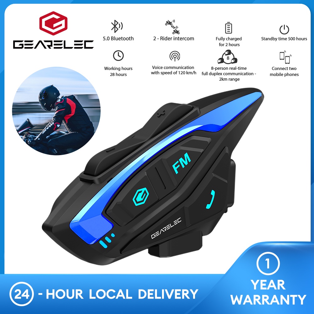 Jual Headset interkom GEARELEC Shark 2 orang, jangkauan interkom 1000 ...