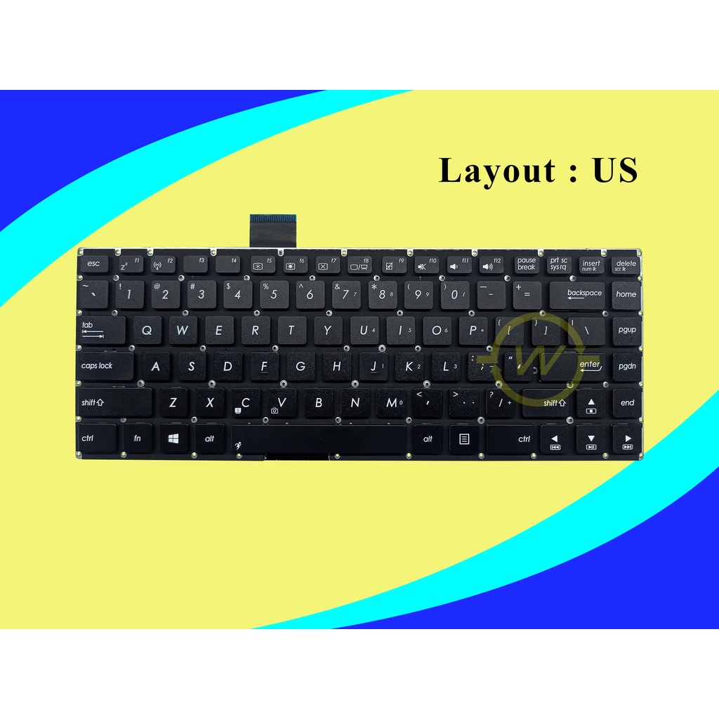 Jual Keyboard Laptop Asus S400 A451 S400C S400CA S400E A451L A451LA ...