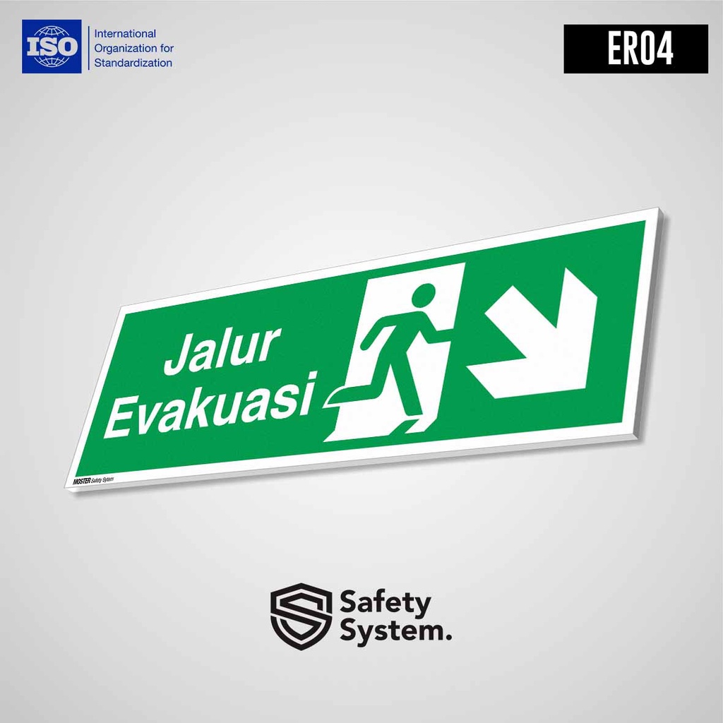 Jual Safety Sign Rambu K3 PVC ISO Emergency - Jalur Arah Evakuasi ...