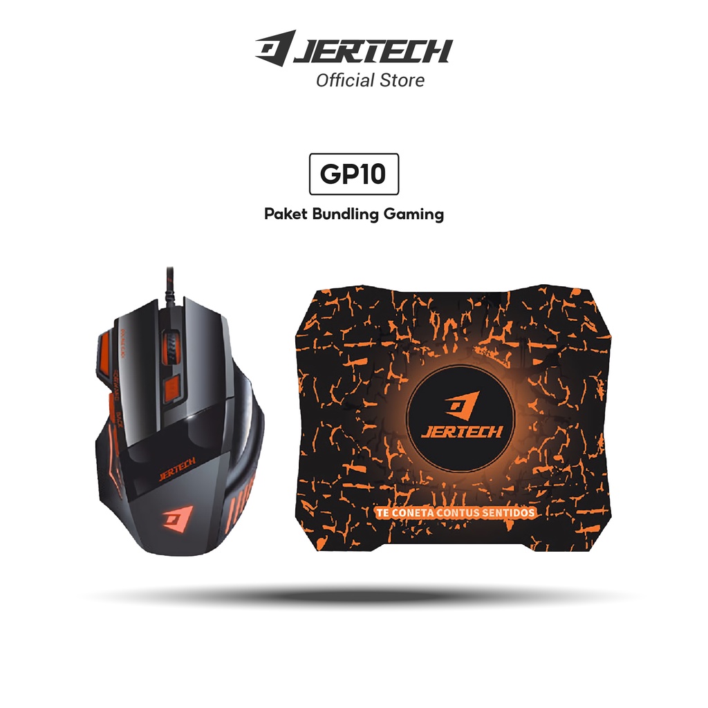Jual JERTECH Paket 1 Set Mouse Gaming Plus Mousepad GP10 Super Cool ...