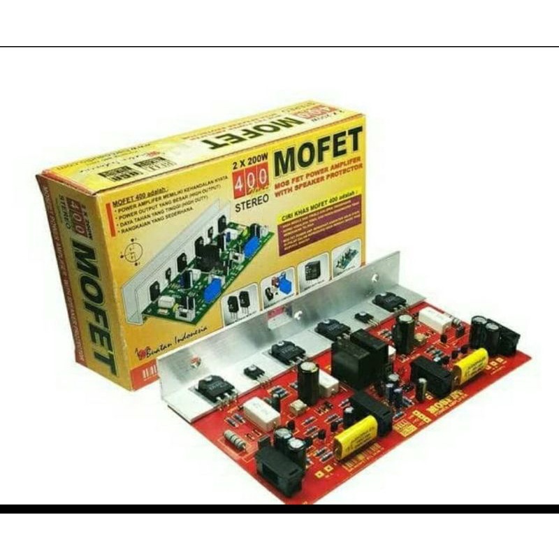 Jual kit power amplifier stereo mofet mosfet 2x200 watt merk bell ...
