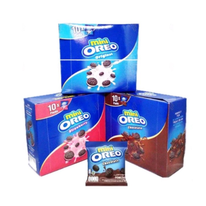 Jual Oreo Mini Oreo Box Isi 10 Pcs Mix Original Cemilan Jajanan Anak ...