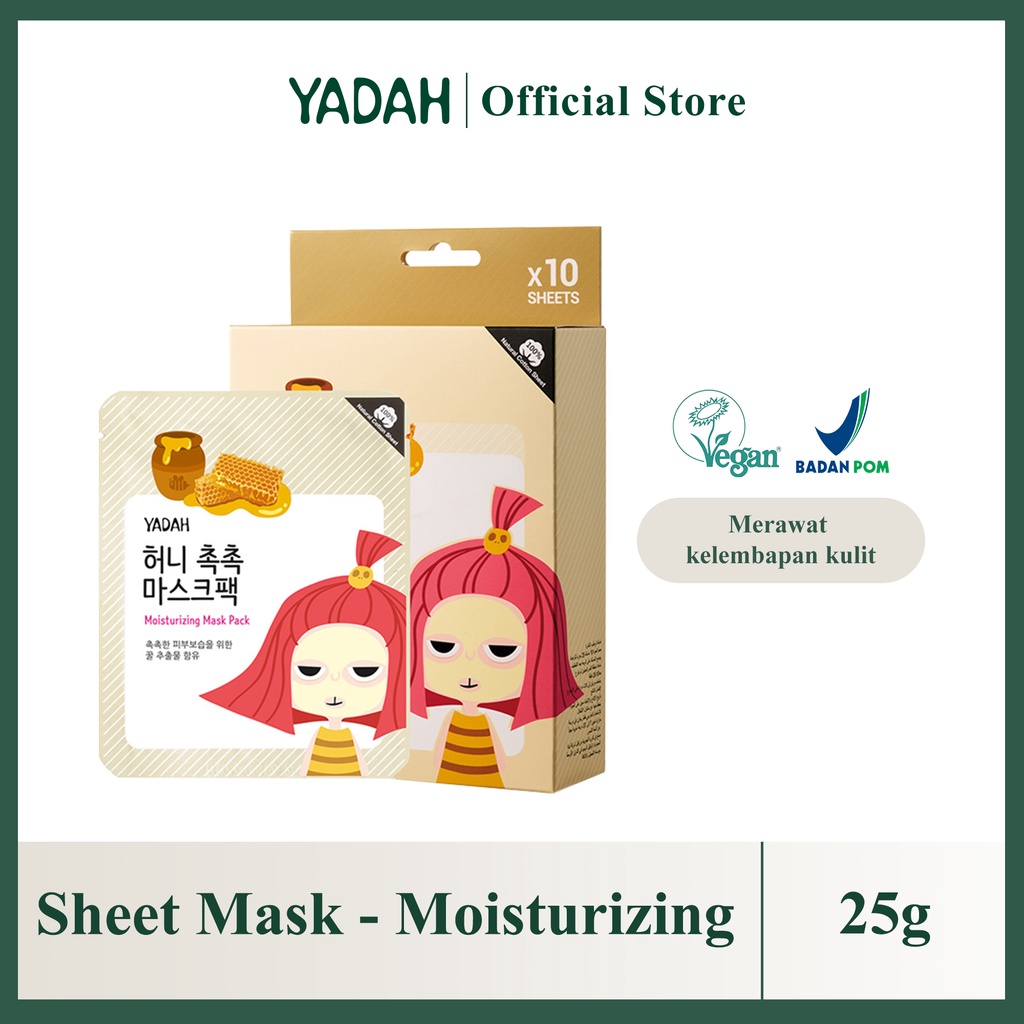 Jual YADAH Moisturizing Mask Pack 1EA | Shopee Indonesia