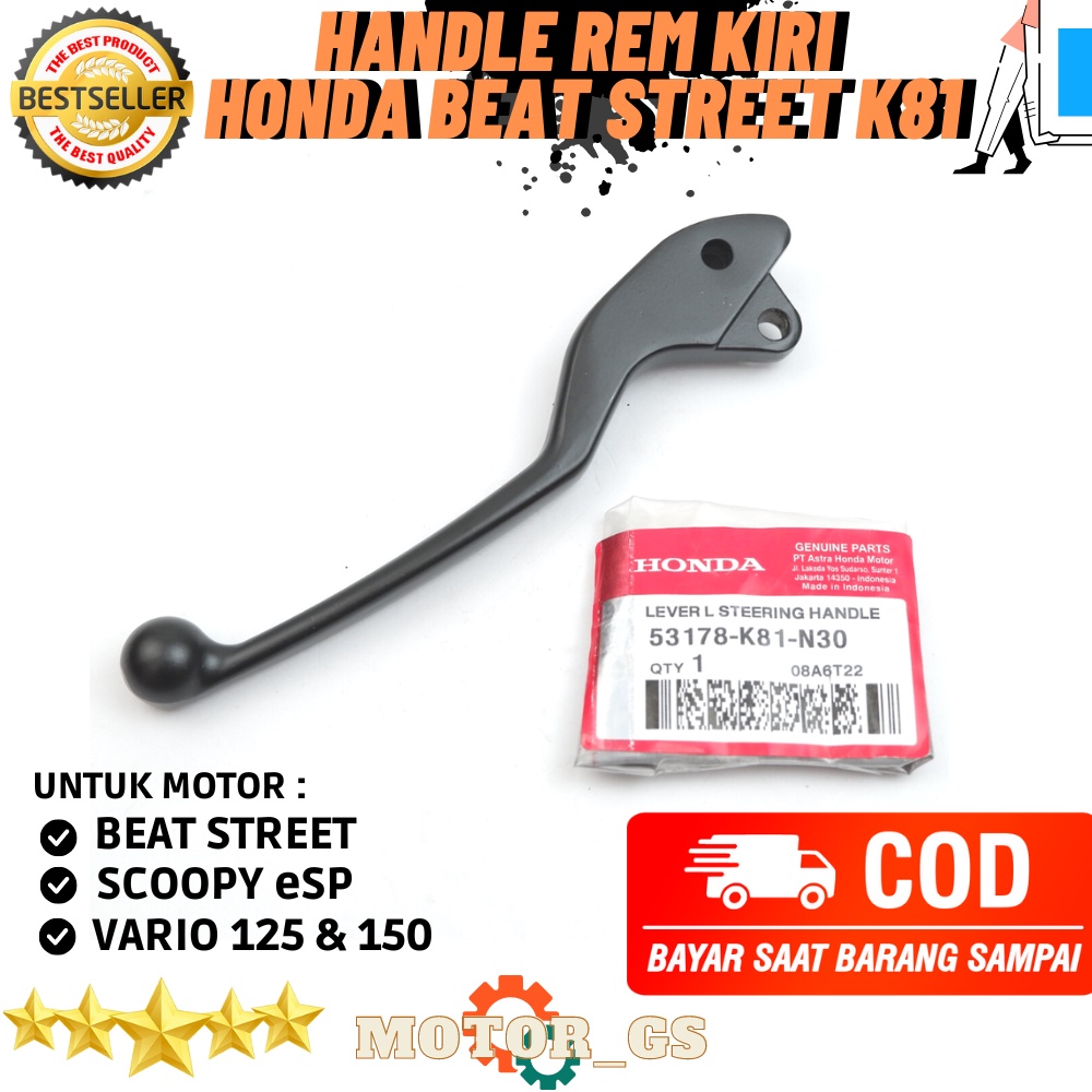 Jual Handle Rem Kiri K81 Honda Beat Street Scoopy eSP Vario 125 eSP ...
