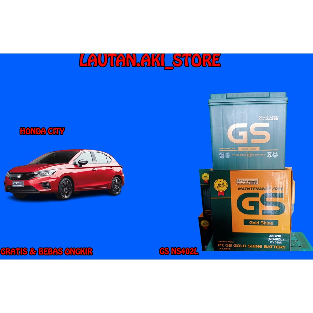 Jual Aki Mobil HONDA CITY NS40ZL GS GOLD SHINE MF Aki Mobil Agya, Sigra ...
