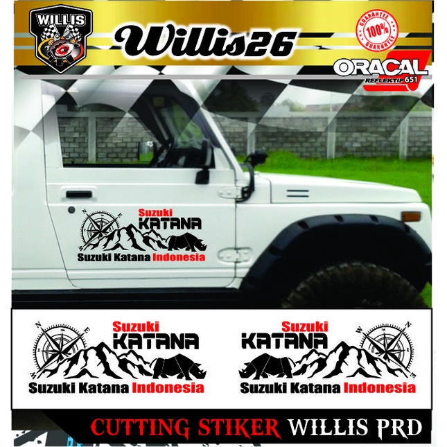 Jual Stiker Mobil Cutting Sticker SKIN Body Mobil Suzuki Jimny Katana Badak | Shopee Indonesia