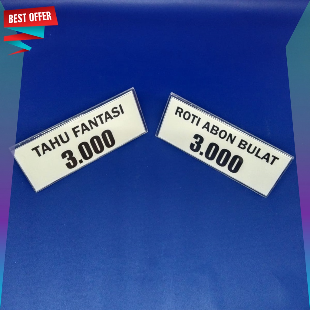 Jual PAPAN NAMA MEJA AKRILIK 2 SISI ACRYLIC NAME PLATE TAG ACRYLIC ...