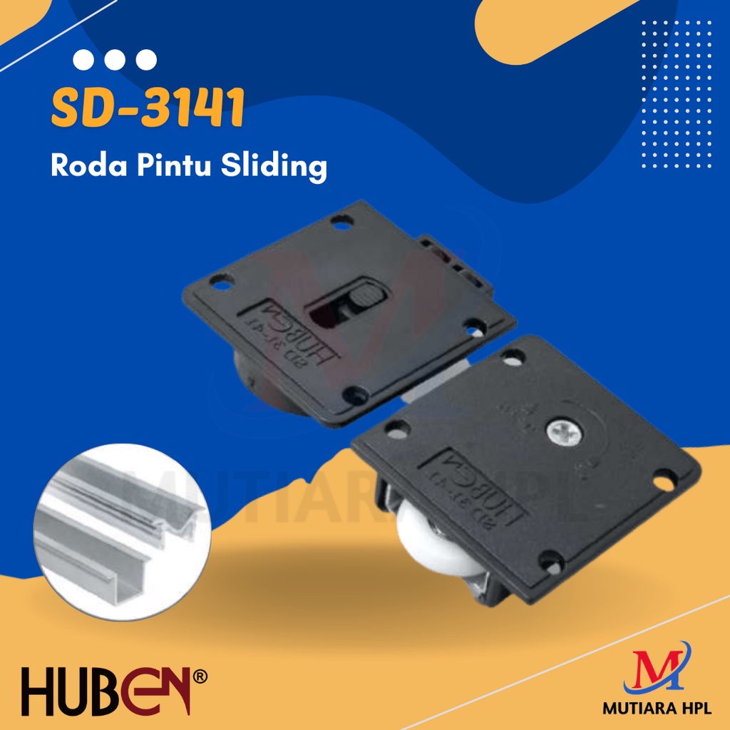 Jual Roda Pintu Sliding HUBEN / Roda Pintu Geser SD-3141 | Shopee Indonesia