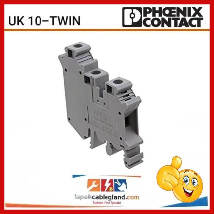 Jual Terminal Block PHOENIX CONTACT UK10N TWIN utk kabel 10mm, in-1 out ...