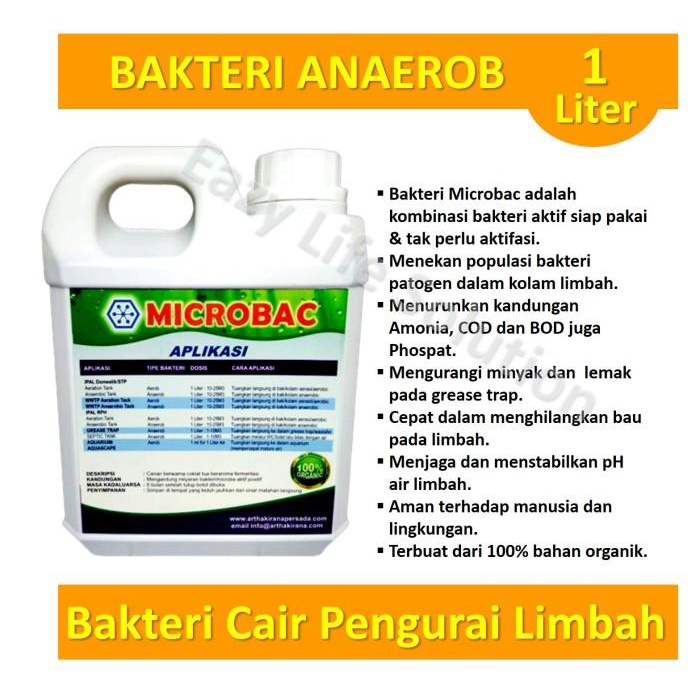 Jual BAKTERI ANAEROB MICROBAC | Bakteri Pengurai Limbah Cair IPAL ...