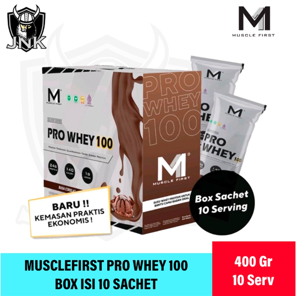 Jual M1 Muscle First Pro Whey 100 Box isi 10 Sachet | Whey protein ...
