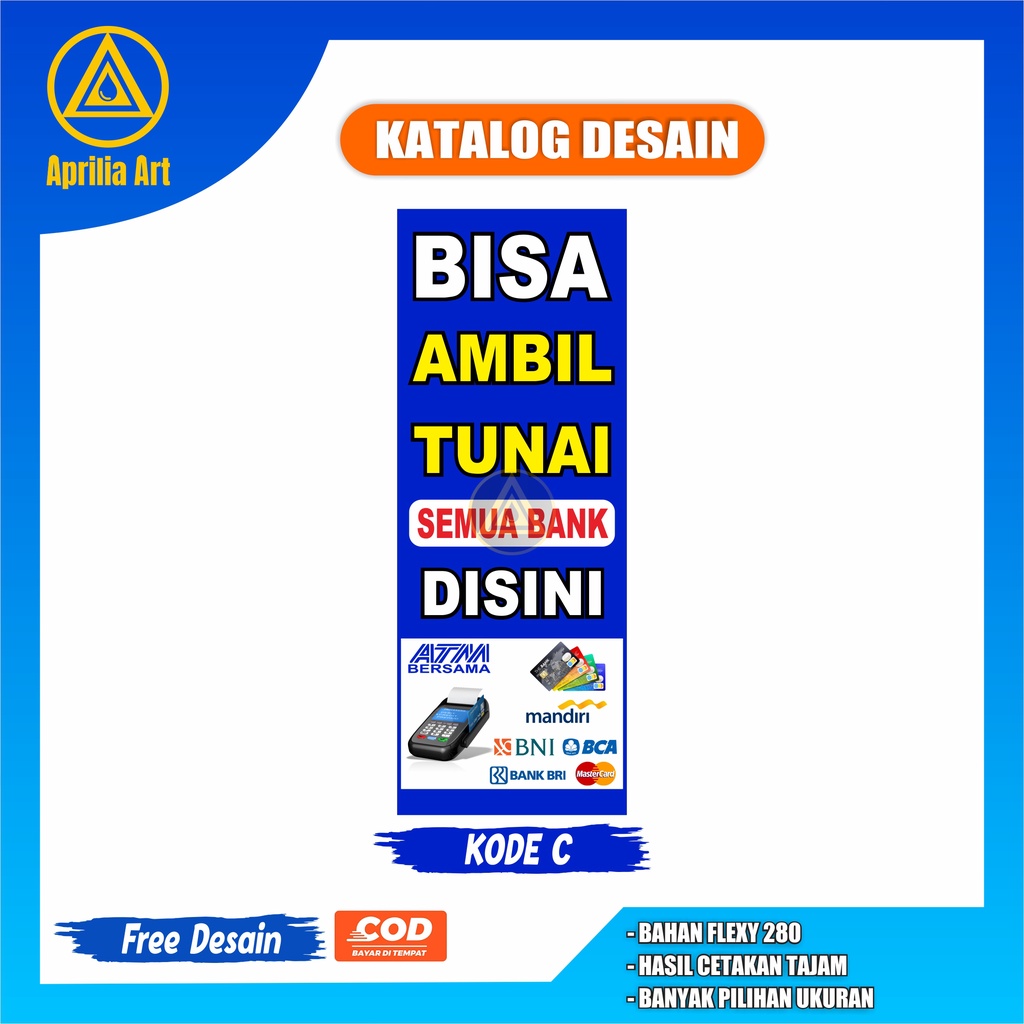 Jual BANNER SPANDUK COUNTER PULSA CUSTOM | Shopee Indonesia