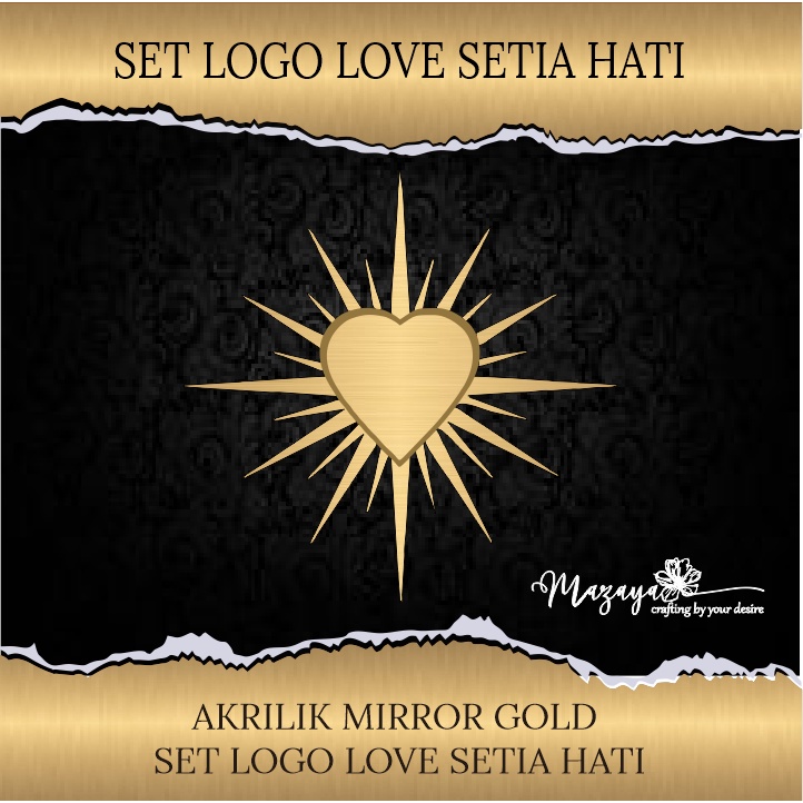 Jual Logo Setia Hati - Bahan Dekorasi Aksesoris Mahar Setia Hati / SH ...