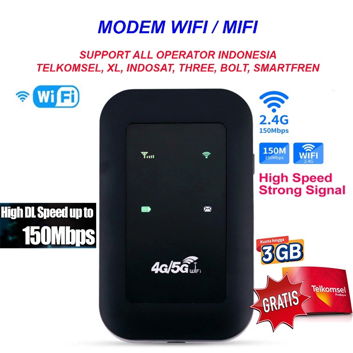 Jual Modem wifi / modem mifi 4G LTE 5G Unlock All Operator | Shopee Indonesia