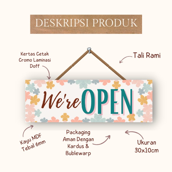 Jual Papan Nama wal decor kayu mdf, sign nama custom, Mushola ...