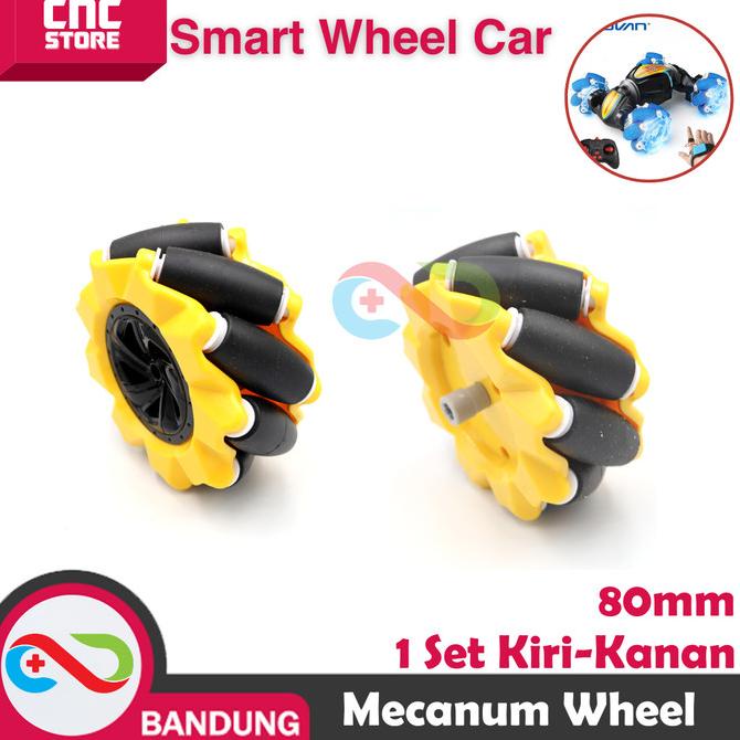 Jual MECANUM WHEEL RODA ROBOT OMNI-DIRECTIONAL OMNI WHEEL 80MM SMART ...