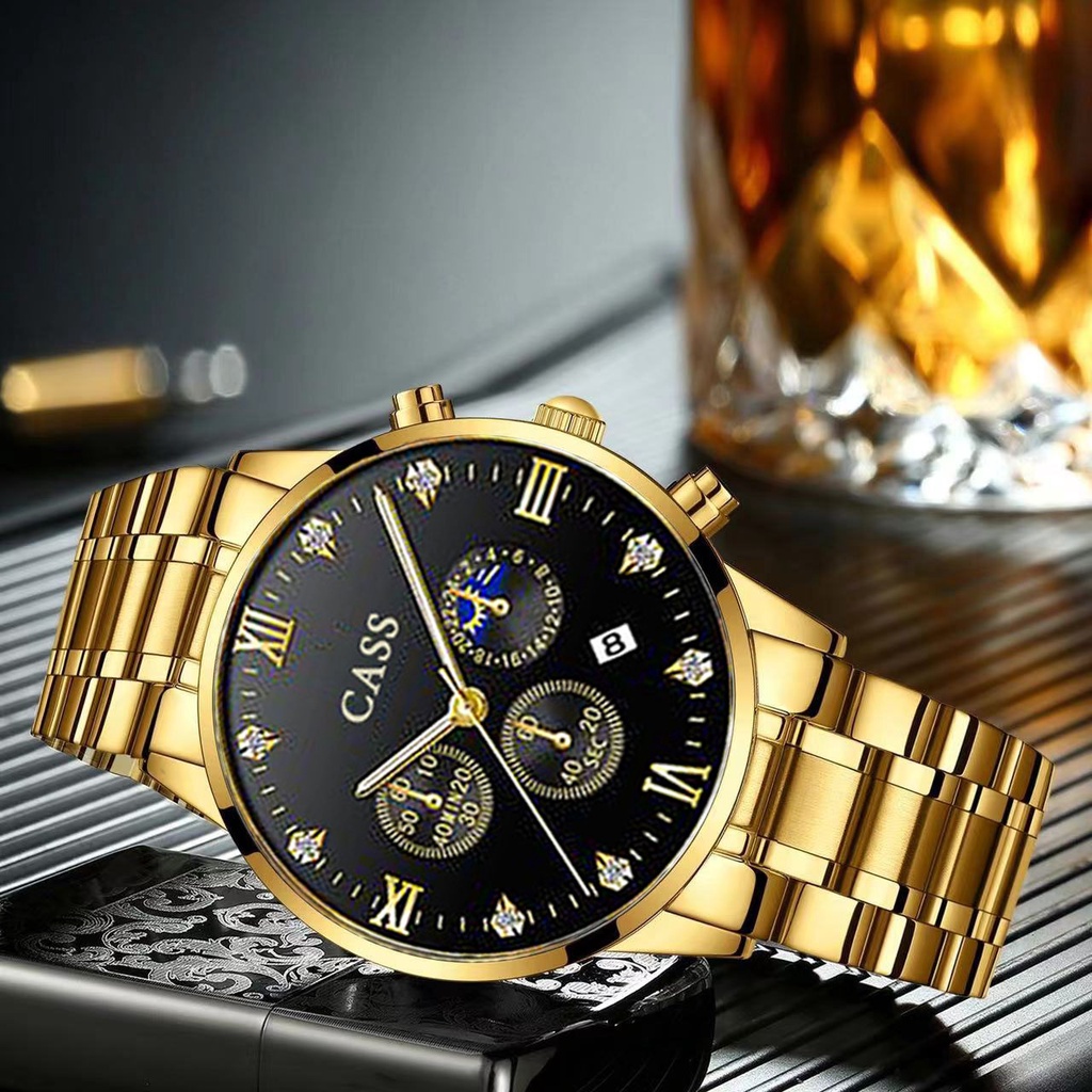 Jual JAM TANGAN PRIA ANTI AIR FASHION MENS STAINLESS STEEL WATCHES ...