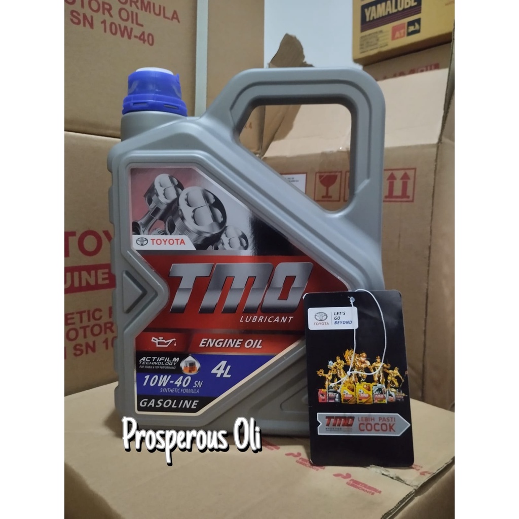 Jual Oli Mesin Mobil Toyota TMO 10W-40 Api SN TOYOTA OIL 4 Liter | Engine Oil / Oli Synthetic ...