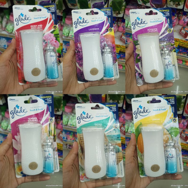 Jual GLADE AIR FRESHENER TOUCH & FRESH SET | Shopee Indonesia