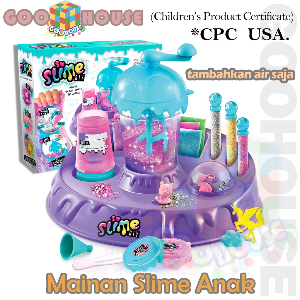 Jual Slime Mainan Anak DIY Slime palette isi slime warna warni isi ...