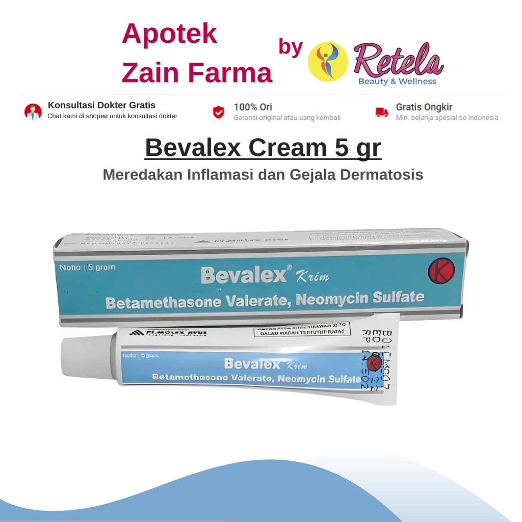 Jual BEVALEX KRIM TUBE 5GR | Shopee Indonesia