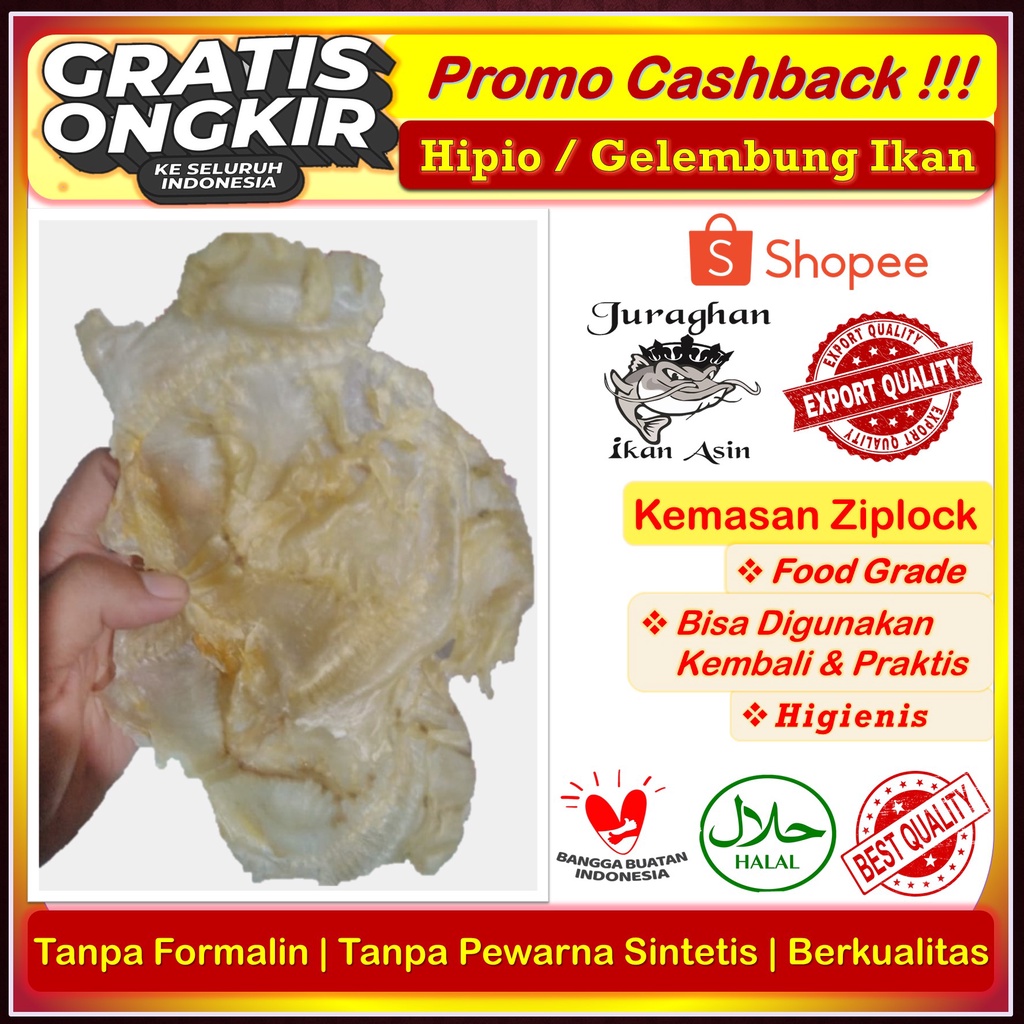 Jual Hipio/ Hipiau/ Yiphiau/ Gelembung Ikan/ Perut Ikan Jambal Manyung ...