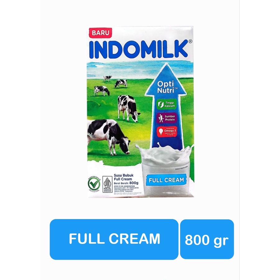 Jual Indomilk FULL CREAM 800 gr Susu Bubuk | Shopee Indonesia