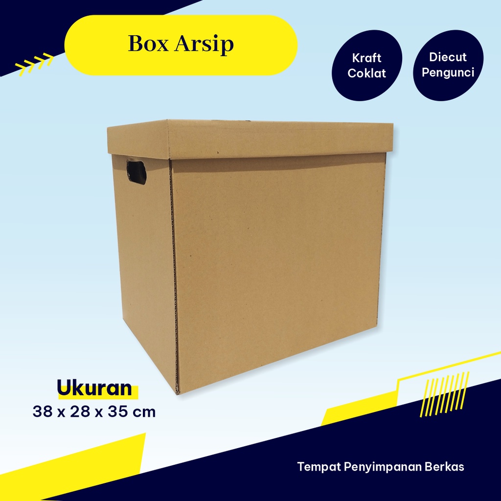 Jual BOX ARSIP/BOX DOKUMEN 35 X 28 X 35 cm - BISA CUSTOM LOGO/DESAIN | Shopee Indonesia