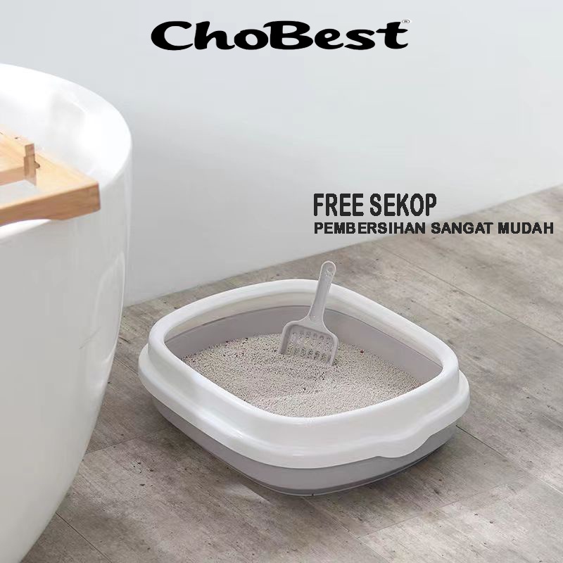 Jual CHOBEST CW04 Cat Litter Box Ukuran Besar / Toilet Kucing Anti ...