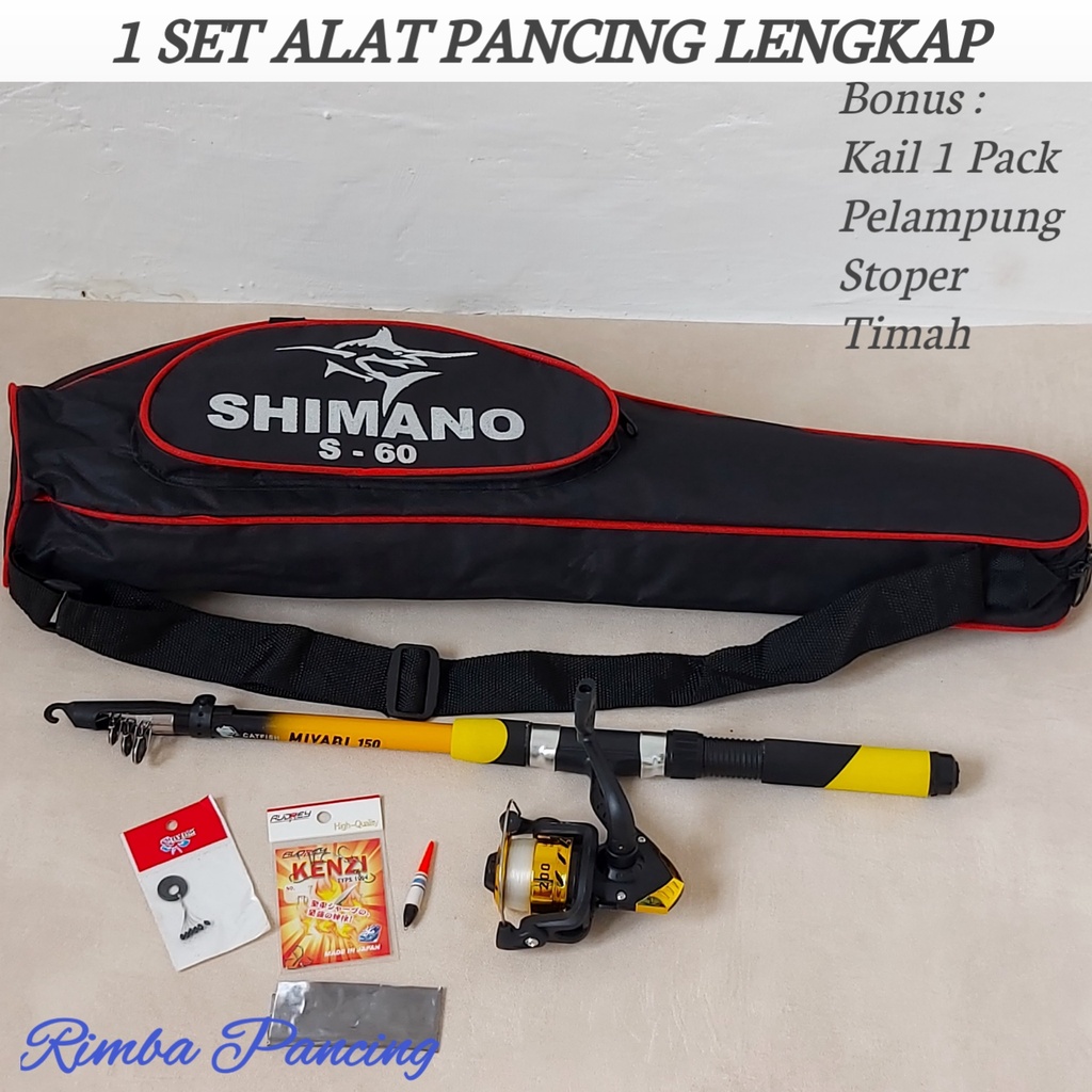 Jual Set Joran Pancing Lengkap Tas Siap Pakai Lengkap Joran Reel Kail ...