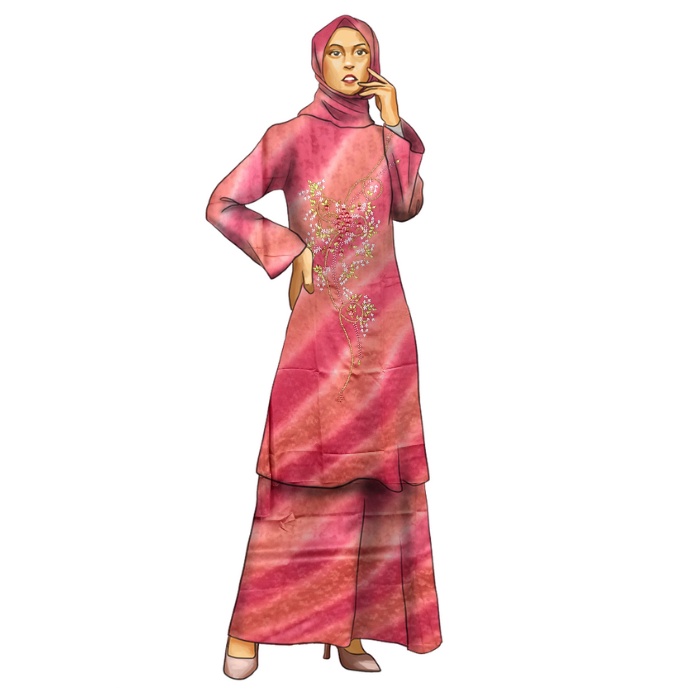 Jual Sircinta Bahan baju kurung KPAC 018 | Motif Full Payet Tambang ...
