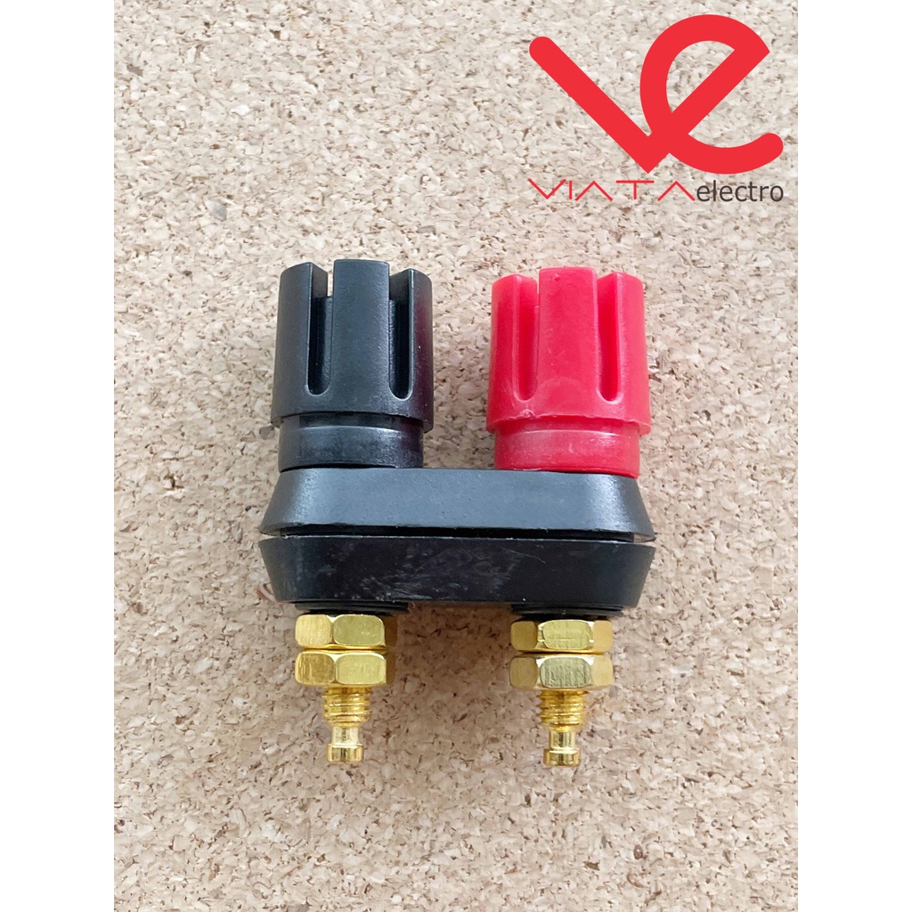 Jual BINDING POST DOUBLE GOLD PLATED SOCKET BANANA TERMINAL 2 PORT ...