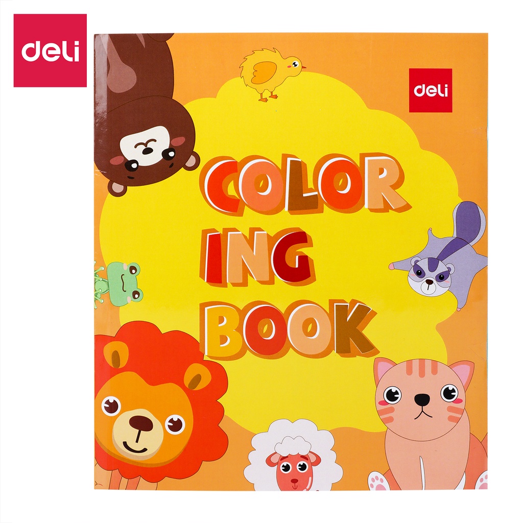 Jual Deli Children Coloring Book / Buku Mewarnai Anak 12 Lembar Kertas ...