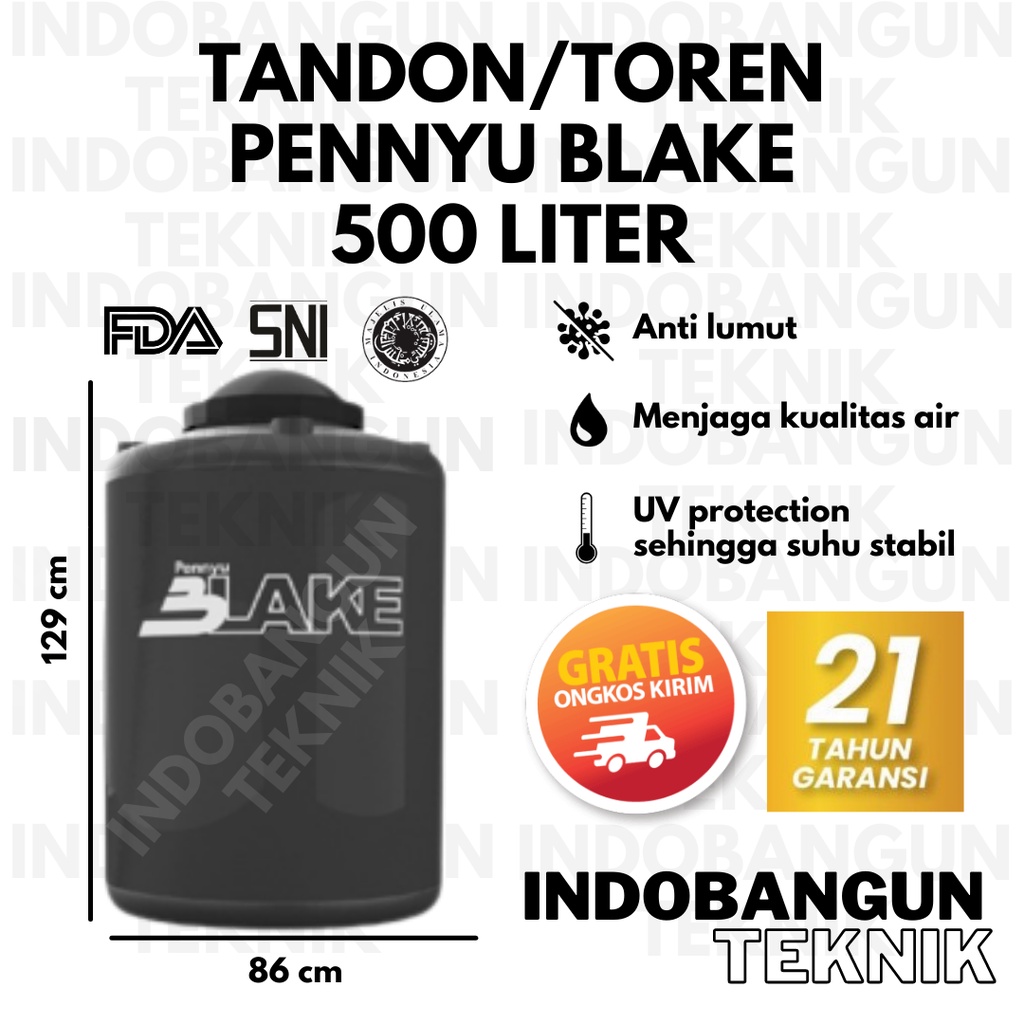 Jual Toren Tangki Tandon Air Pennyu Blake 500 Liter 570 Liter Murah ...