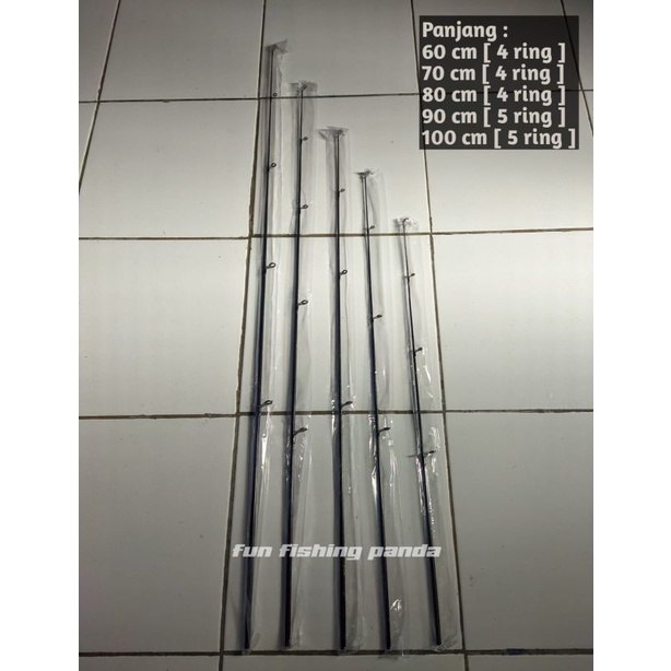 Jual Ujung joran pancing Sambung atas joran pancing bahan fiber solid ...