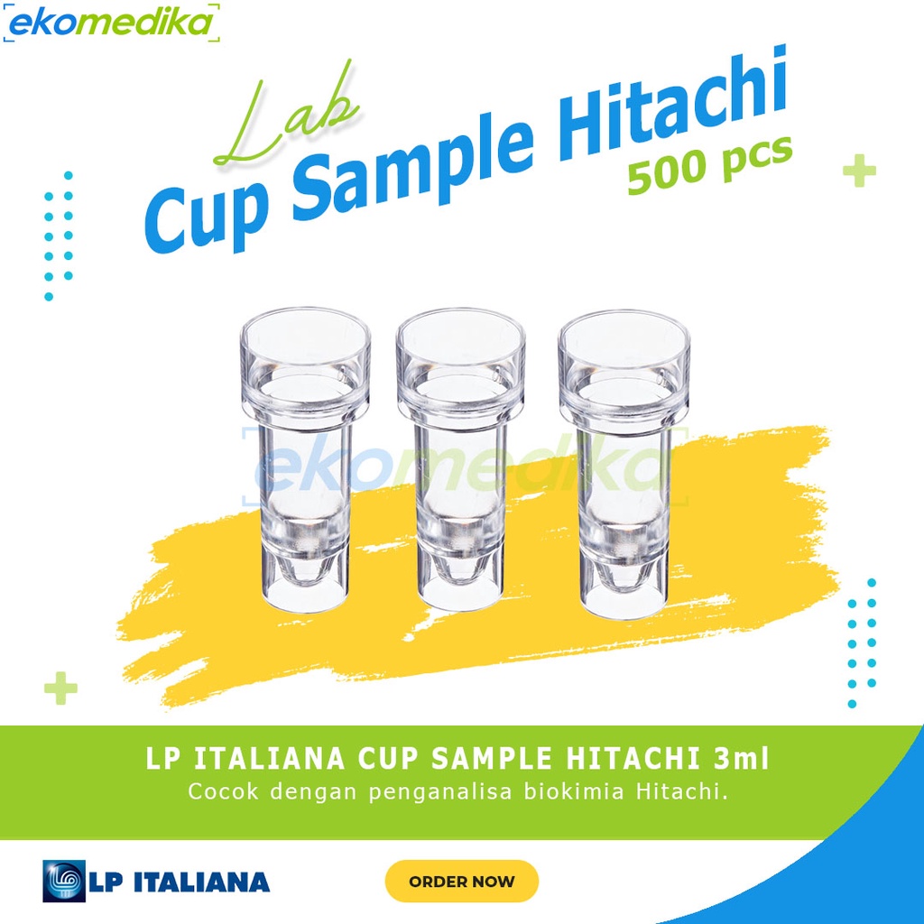 Jual Sample Cup Hitachi 3ml LP ITALIANA isi 500 - Analyser Polystyrene ...