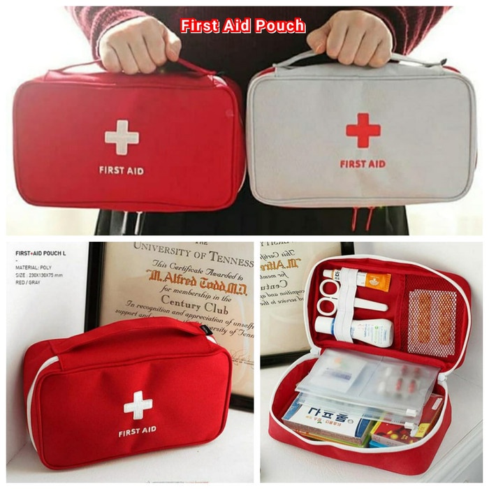 Jual Tas Obat Kotak Tempat P3K First Aid Kit Bag Pouch Alat Medis ...