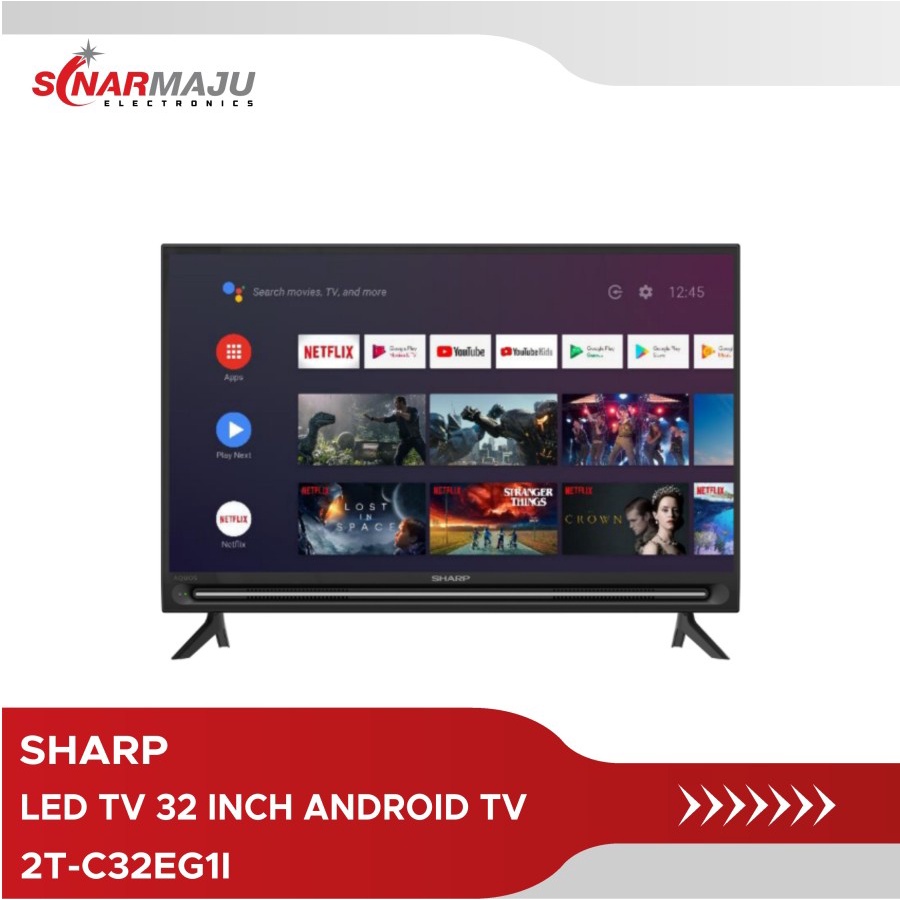 Jual LED TV SHARP ANDROID TV 2TC32 FHD 32 inch 2T-C32GH3000 32GH3000 with Google Assistant ...
